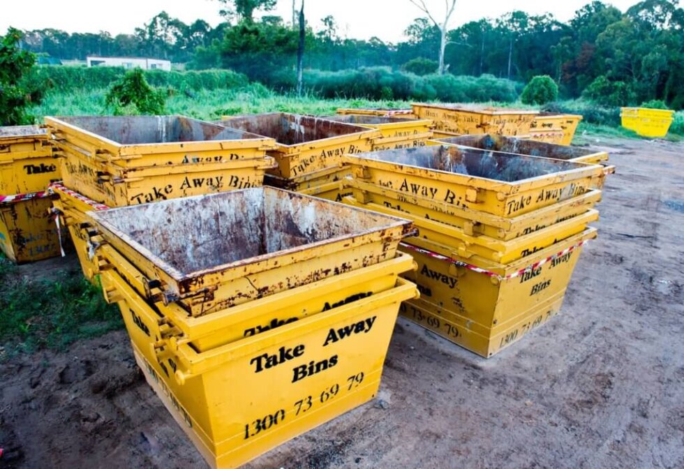 Skip Bin for Soil Loading and Unloading Tips | Take Away Bins
